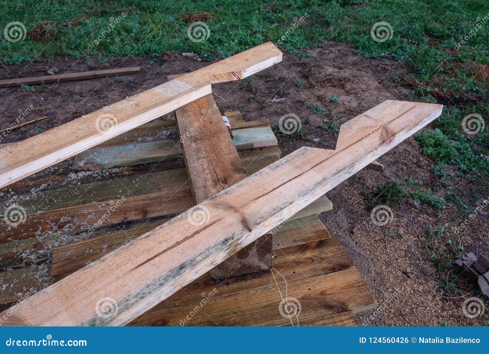 The Lock Of The Supporting Beam, Details Of The Construction Of The ...