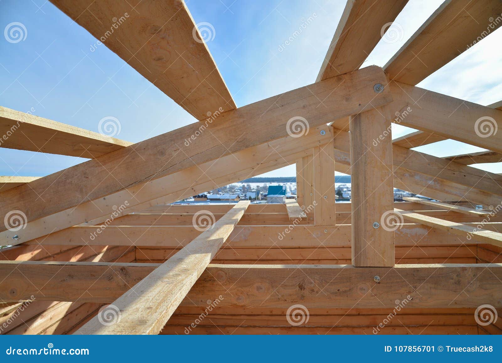 Details of Construction Wooden Roof, Roofing Timber Structure System ...