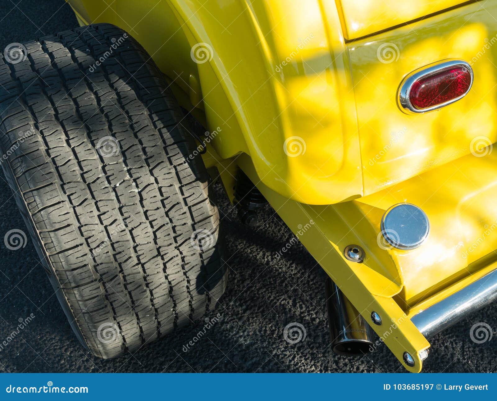 Classic yellow street rod stock image. Image of antique - 103685197
