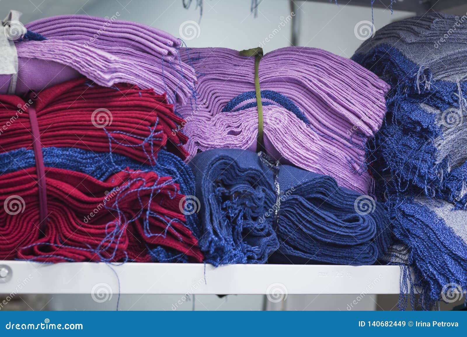 Details of the Cut in the Garment Industry on the Shelf Stock Image ...