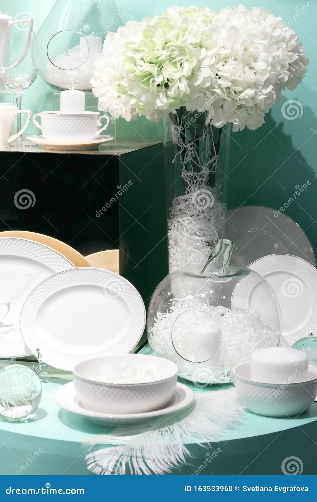 Details and Decoration Elements of Table Setting, Festive Dinner ...