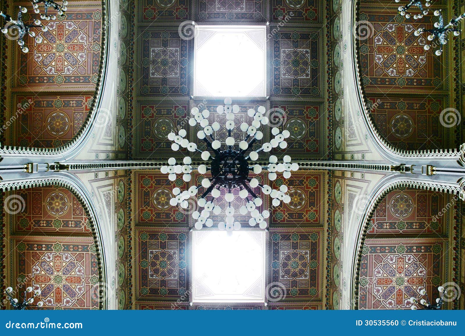 Details of Decorations Inside Dohany Synagogue, Budapest, Hungary Stock ...