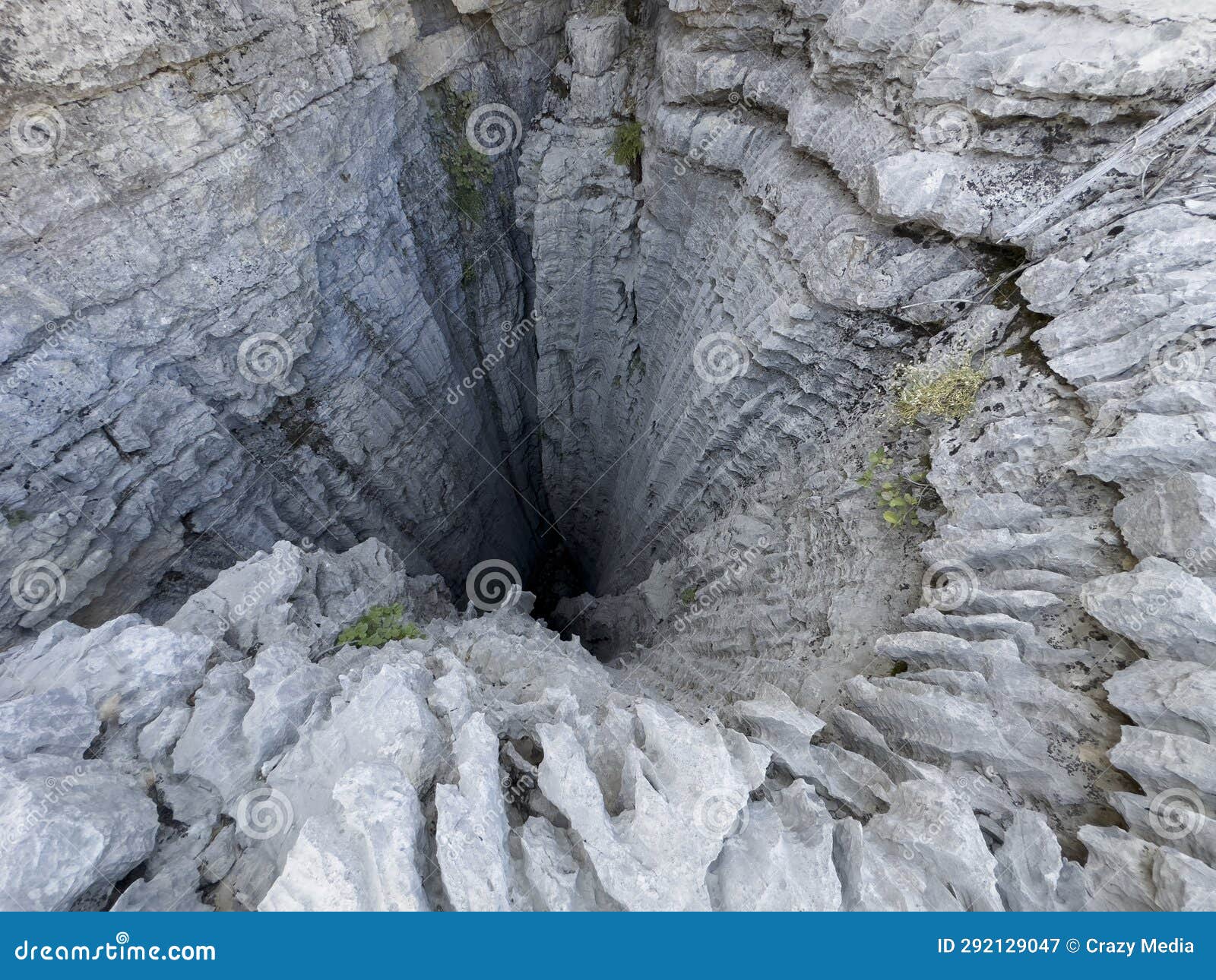 Details of Deep Pits, Sharp Rocks and Dangerous Areas Where Harsh ...