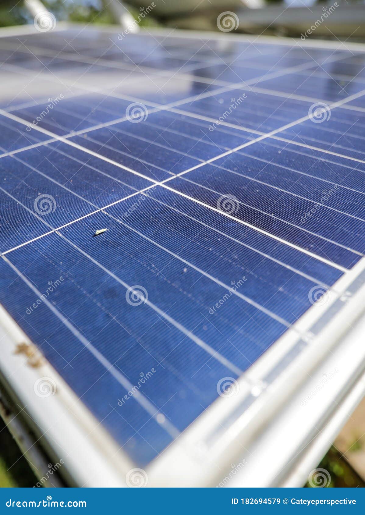 Details with Dirty and Used Solar Panels Stock Image - Image of ...