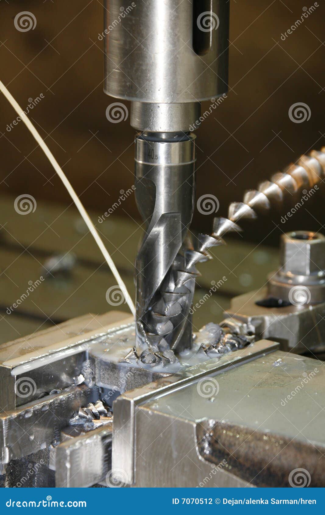 Details of Drilling Machine Stock Photo - Image of bores, fabricating ...