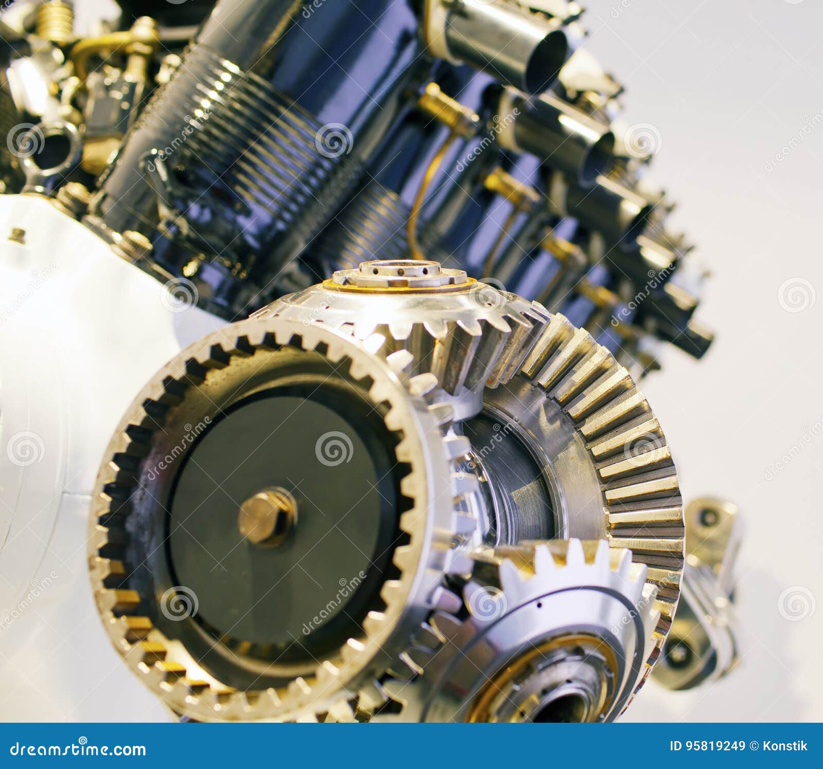 Details, Elements of Engine Stock Image - Image of clean, metallic ...