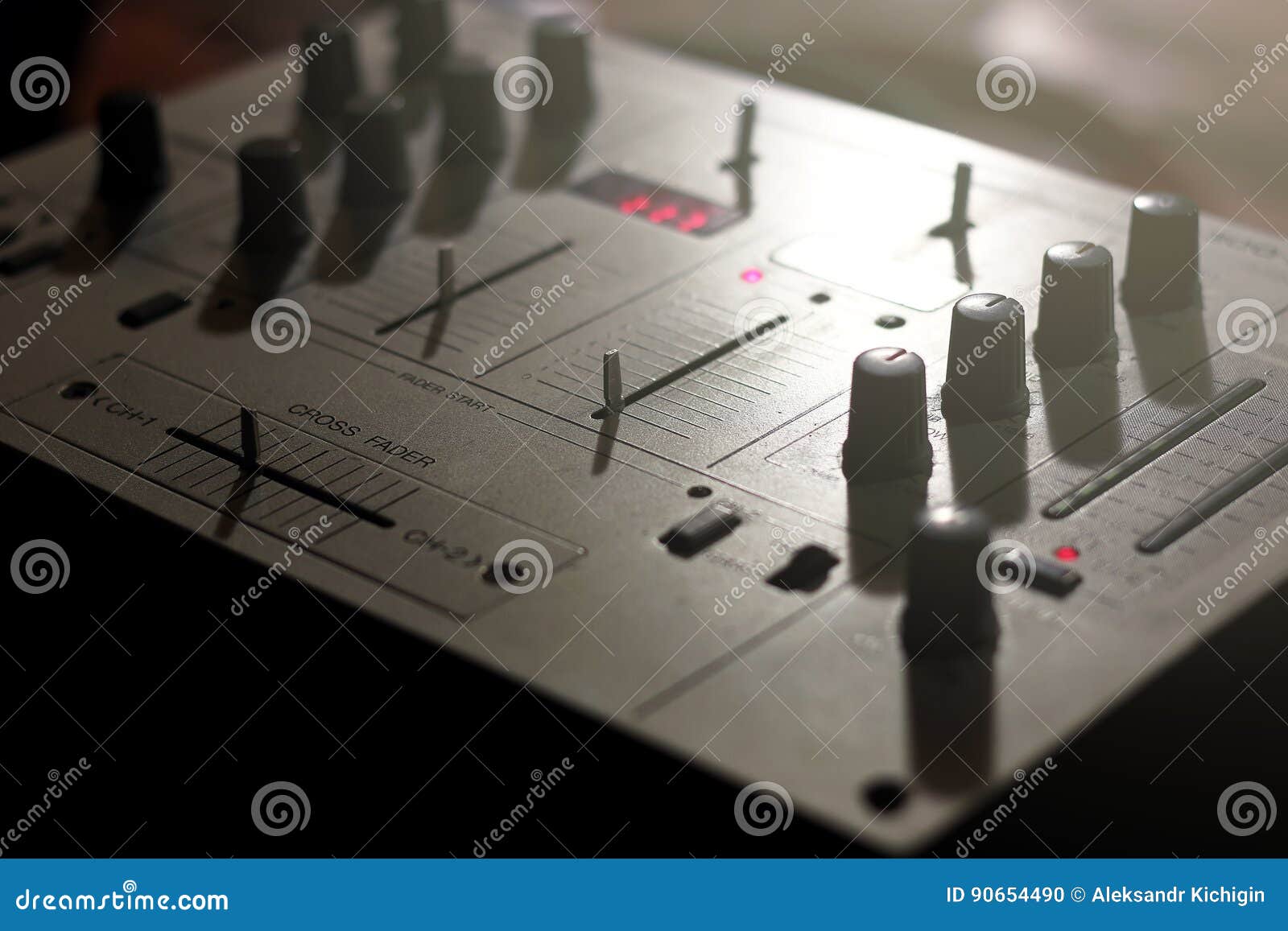 Details of Elements and Switches of a Musical DJ Keypad Stock Photo ...