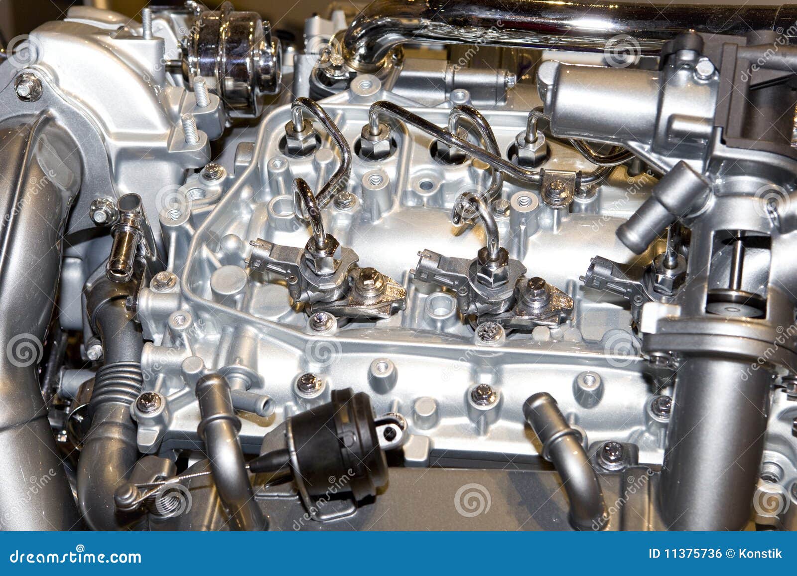 Details of engine stock photo. Image of glimmer, chrome - 11375736