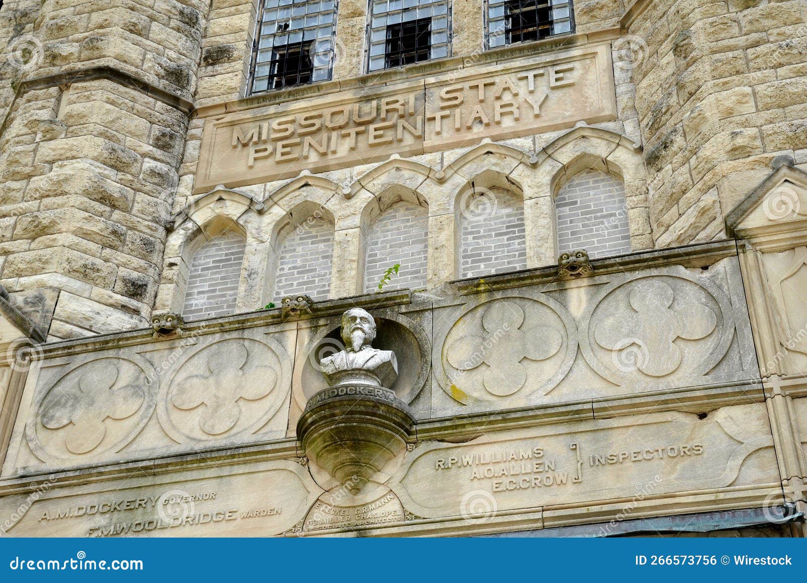 Details Of The Entrance To The Missouri State Penitentiary In Jefferson