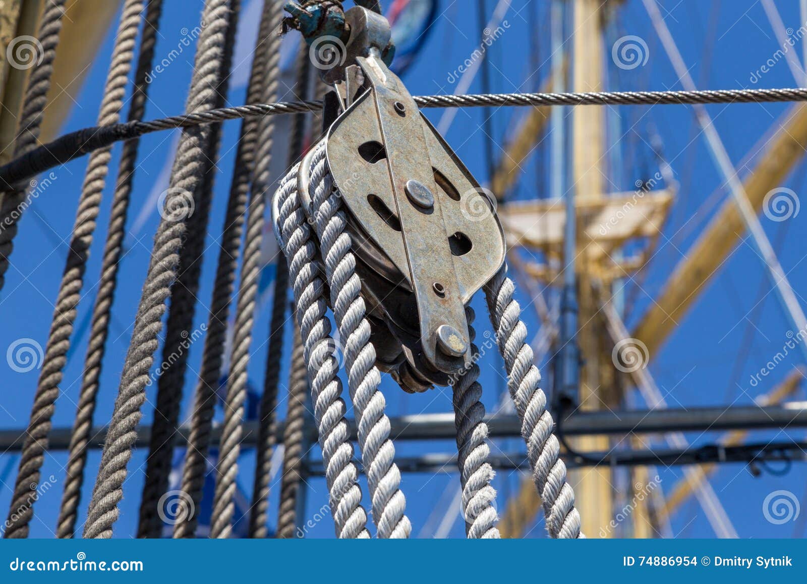 Details Equipment of Ship on Deck Stock Photo - Image of sailor, ship ...