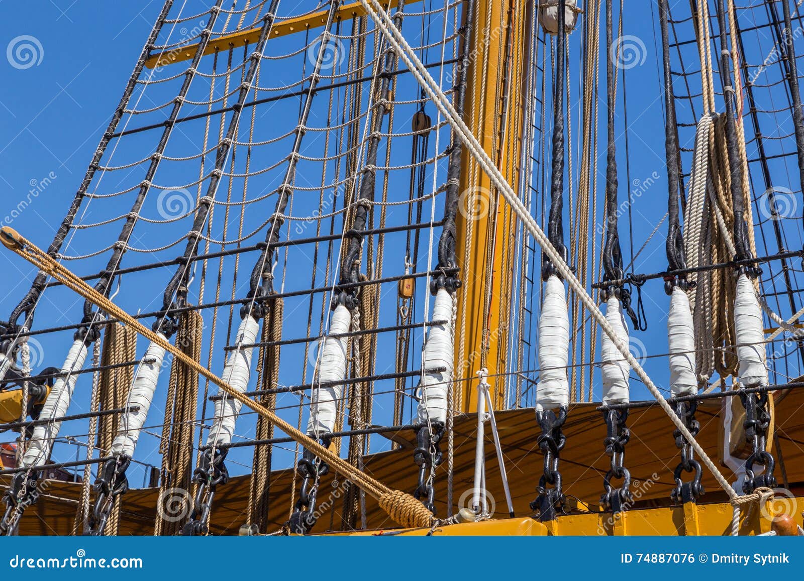Details Equipment of Ship on Deck Stock Photo - Image of marine, deck ...