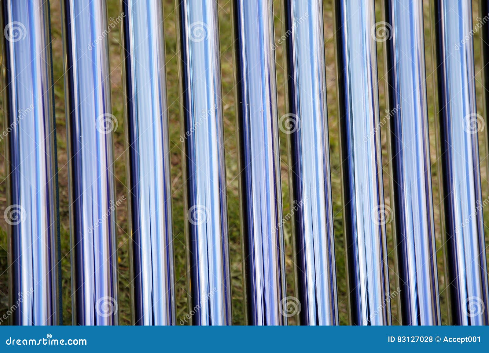 Details of Evacuated Tube Solar Collector Stock Photo - Image of ...