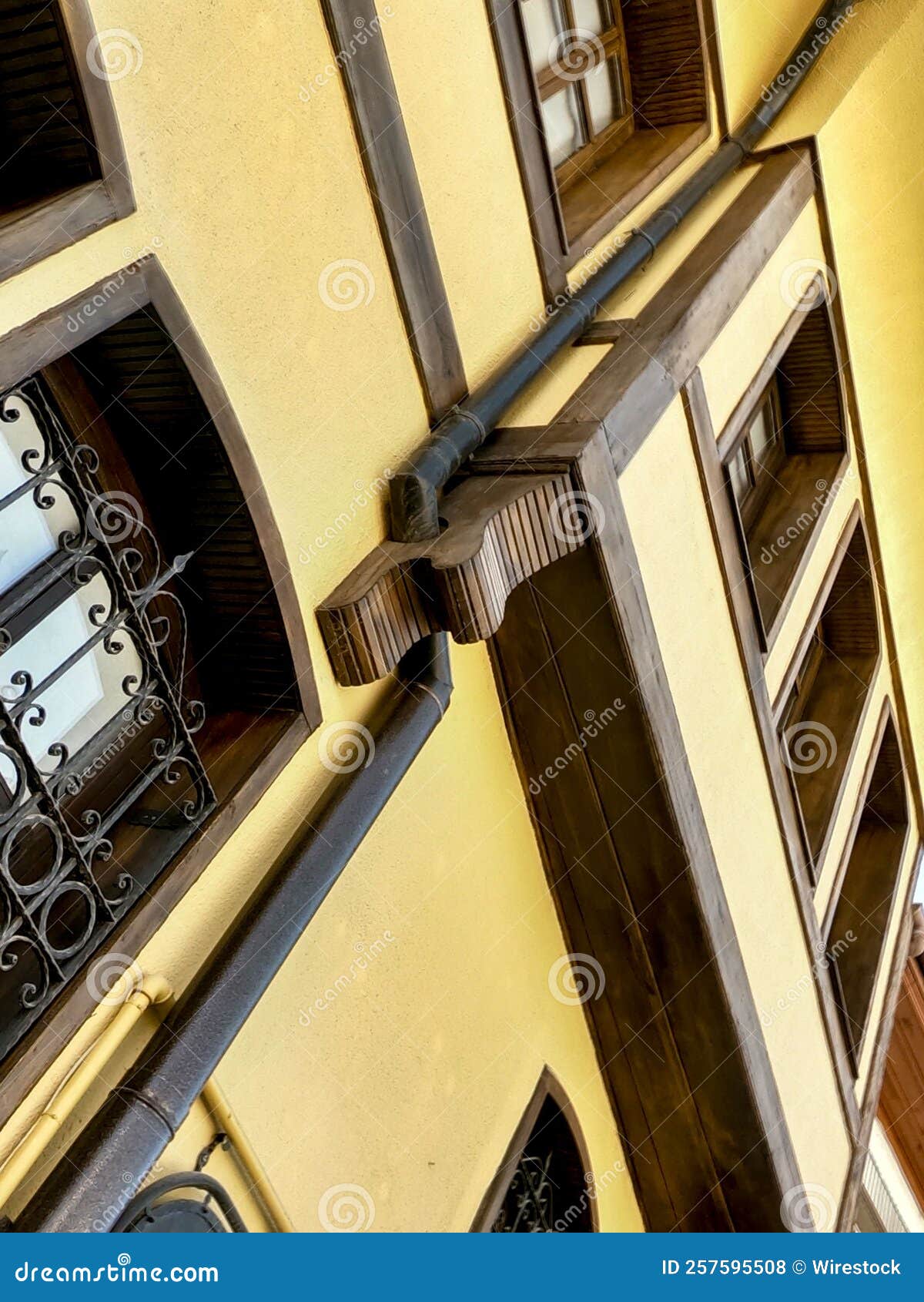 Details on the Exterior of Historical House, Vertical Stock Photo ... Details on the Exterior of Historical House, Vertical Stock Photo ...