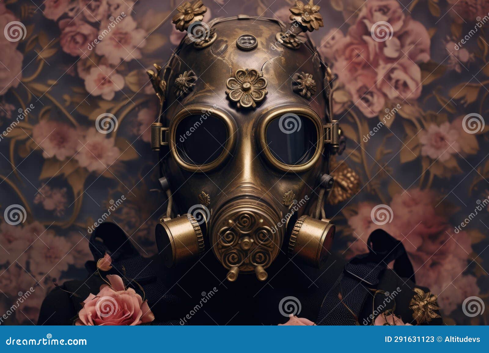 Details of a Gas Mask on a Muted Backdrop Stock Image - Image of mask ...