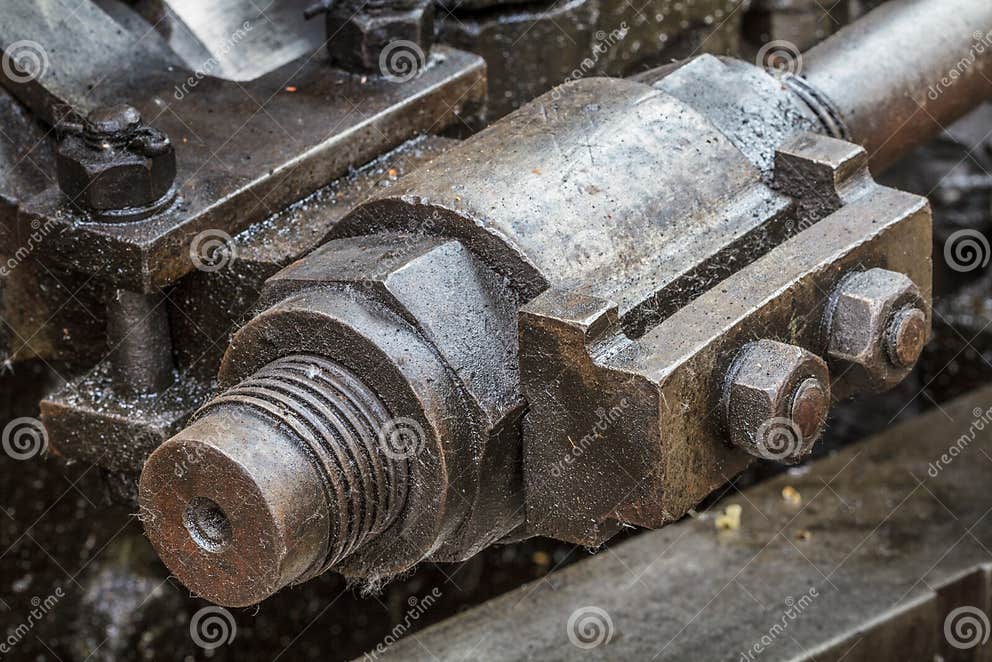 Details of Greasy Machinery / Steam Engine Stock Photo - Image of ...