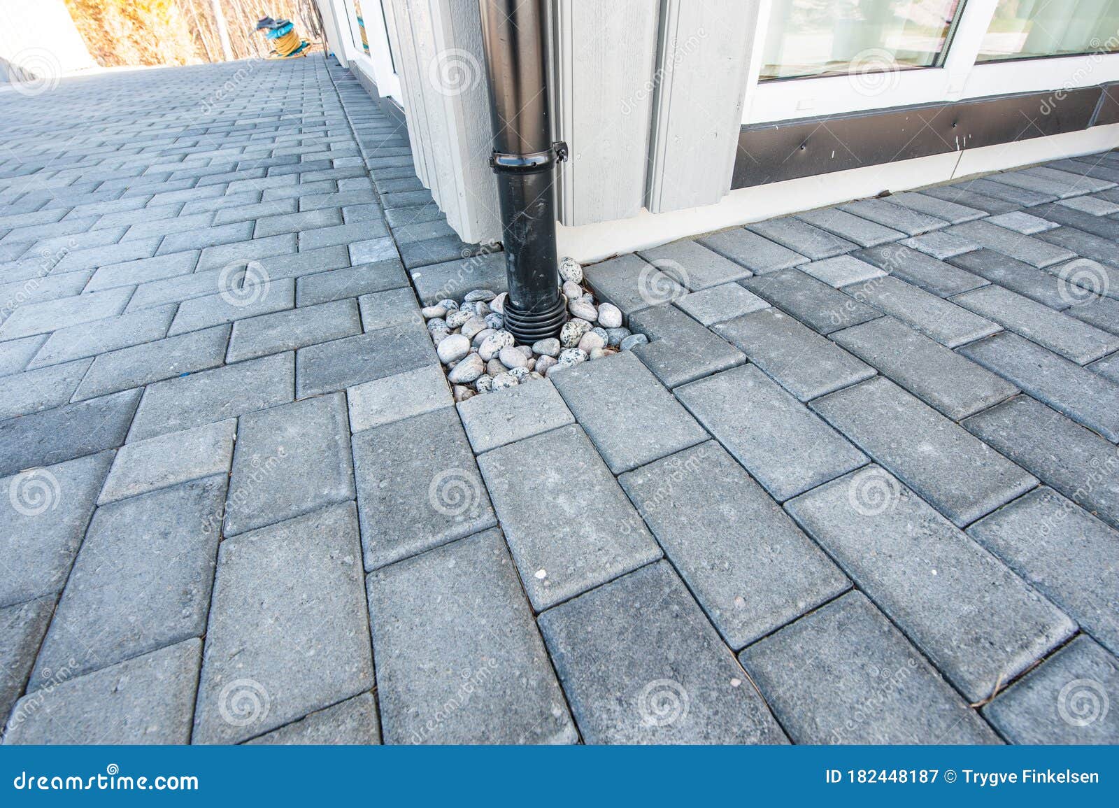 Details of a Grey Stone Patio Stock Image - Image of house, rock: 182448187