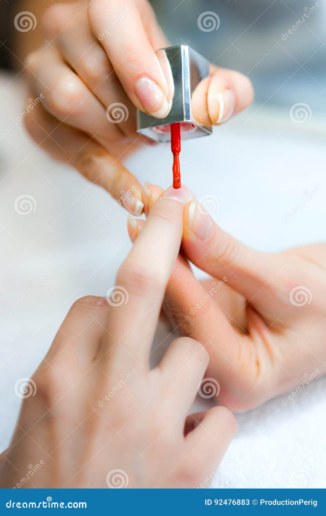 Details of Hands during a Manicure in High Definition Stock Image ...