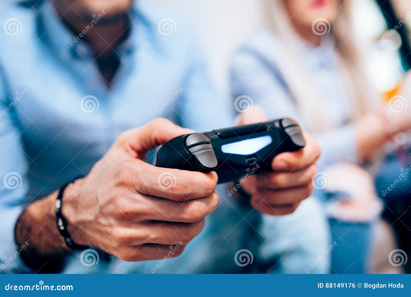 Boy With Joystick Controller In Hands Royalty-Free Stock Photography ...
