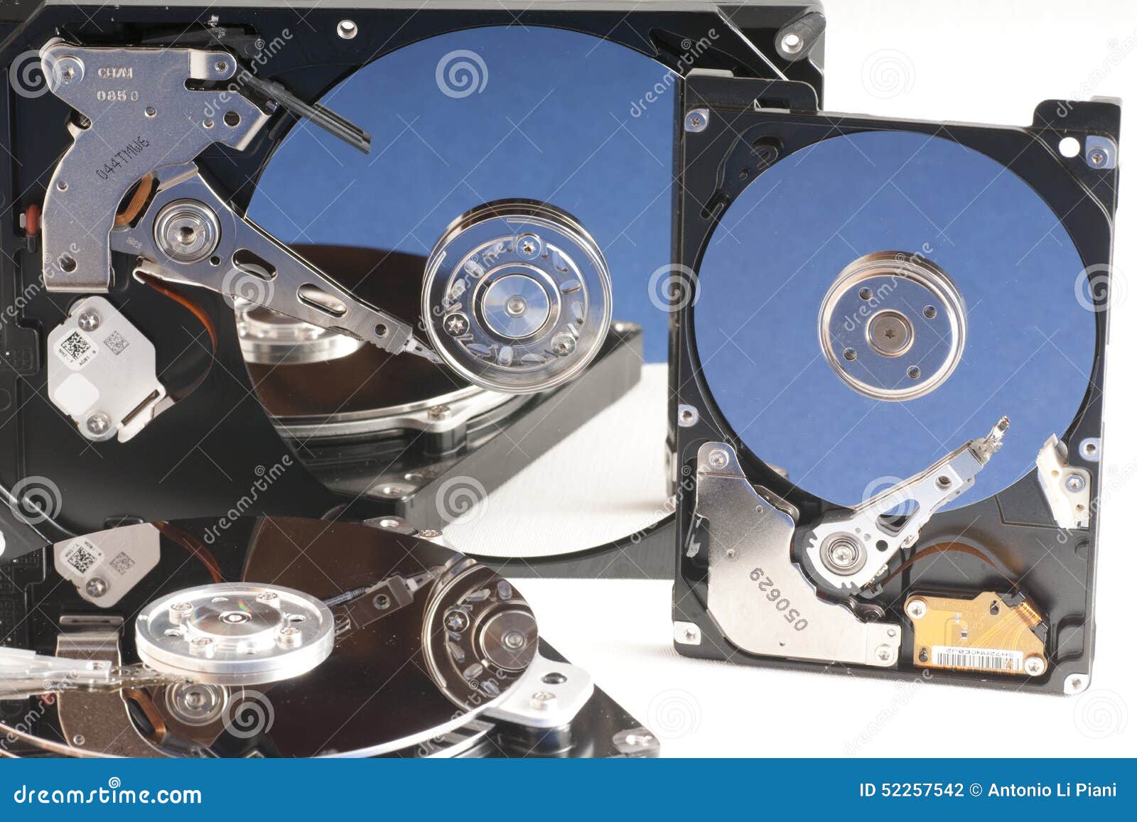 Details of Hard Disk Drive Open Stock Photo - Image of shine, gigabyte ...