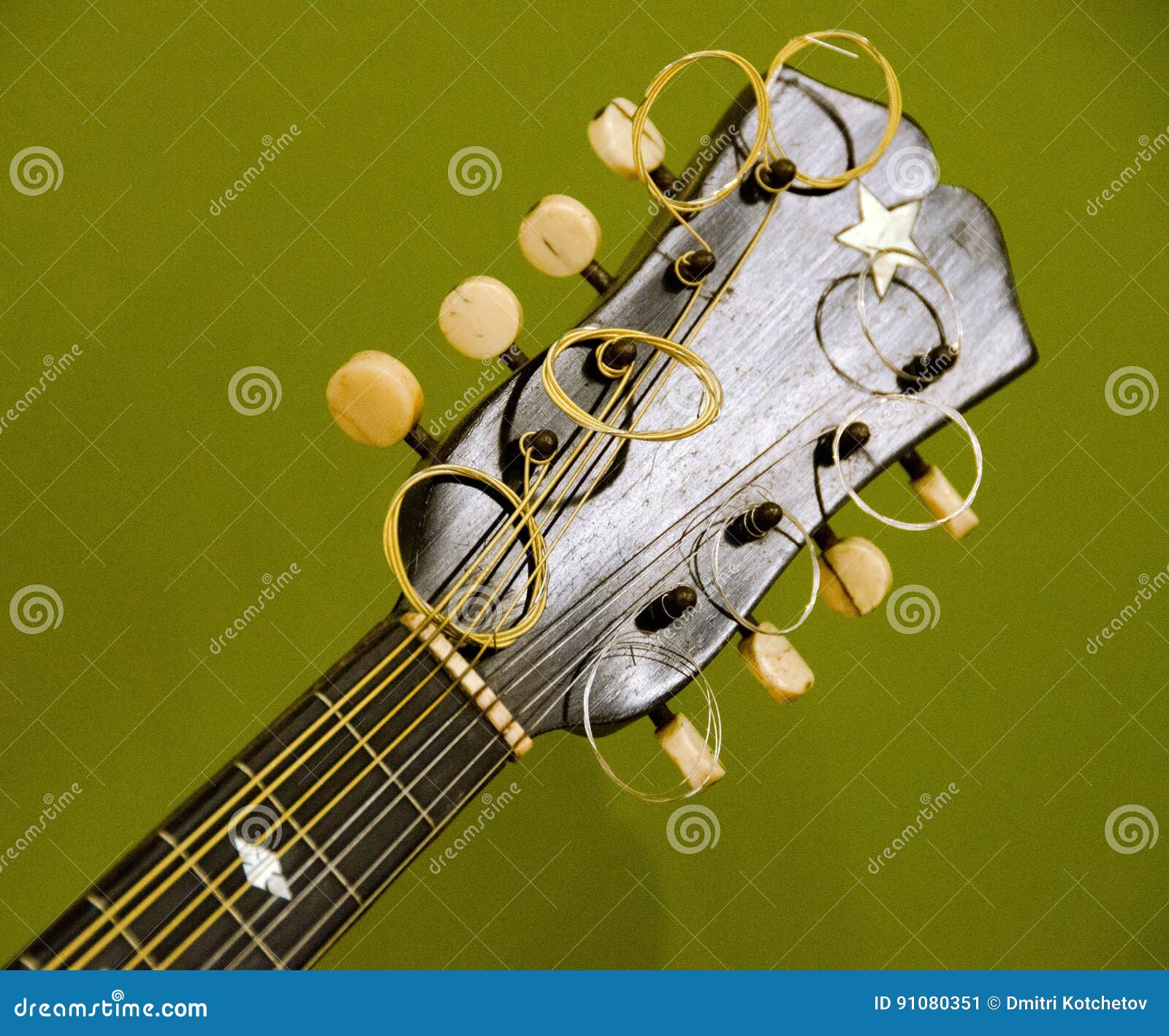 Details of Headstock of Mandolin Stock Image - Image of lute, frets ...