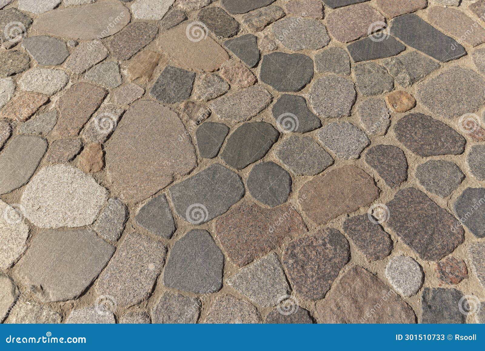 Details of a Highway Made of Stones and Cobblestones Stock Image ...