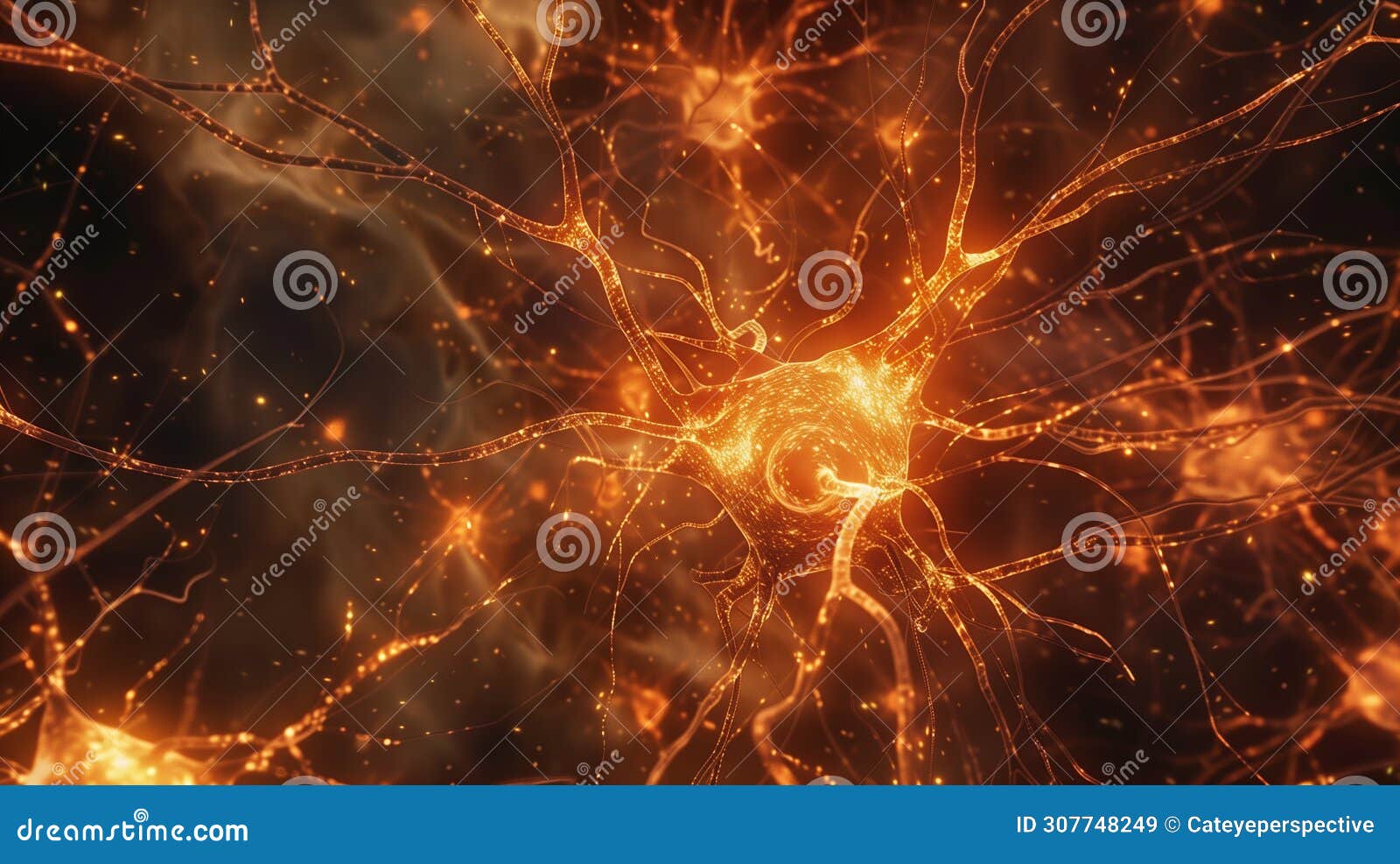 Details with the Human Neuronal Network and Synapse. DNA Double Helix ...