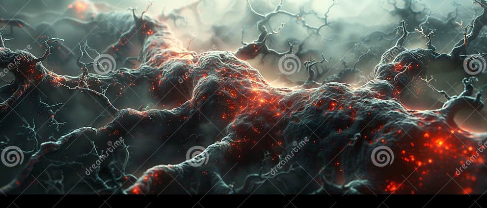 Details with the Human Neuronal Network and Synapse. DNA Double Helix ...