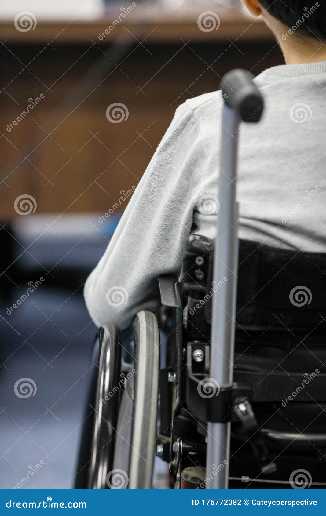 Details of an Ill Disabled Young Boy in a Wheelchair Stock Photo ...