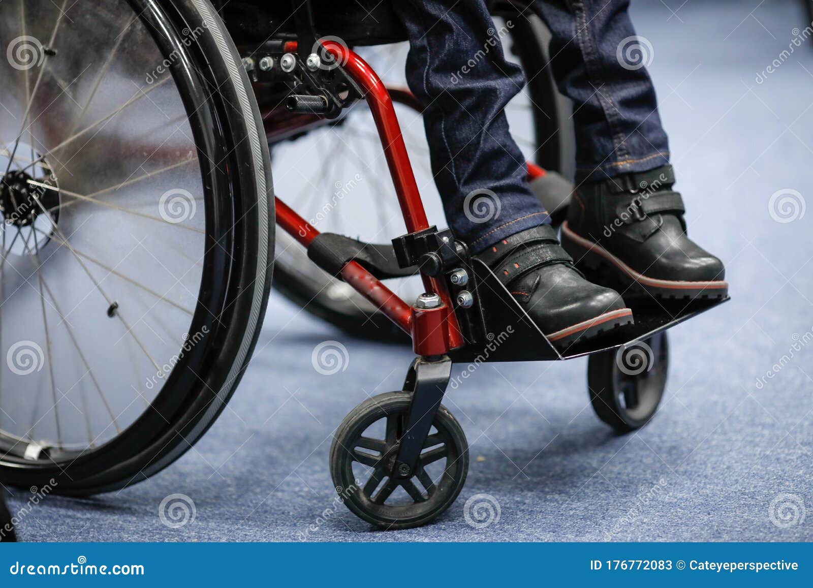 Details of an Ill Disabled Young Boy in a Wheelchair Stock Image ...