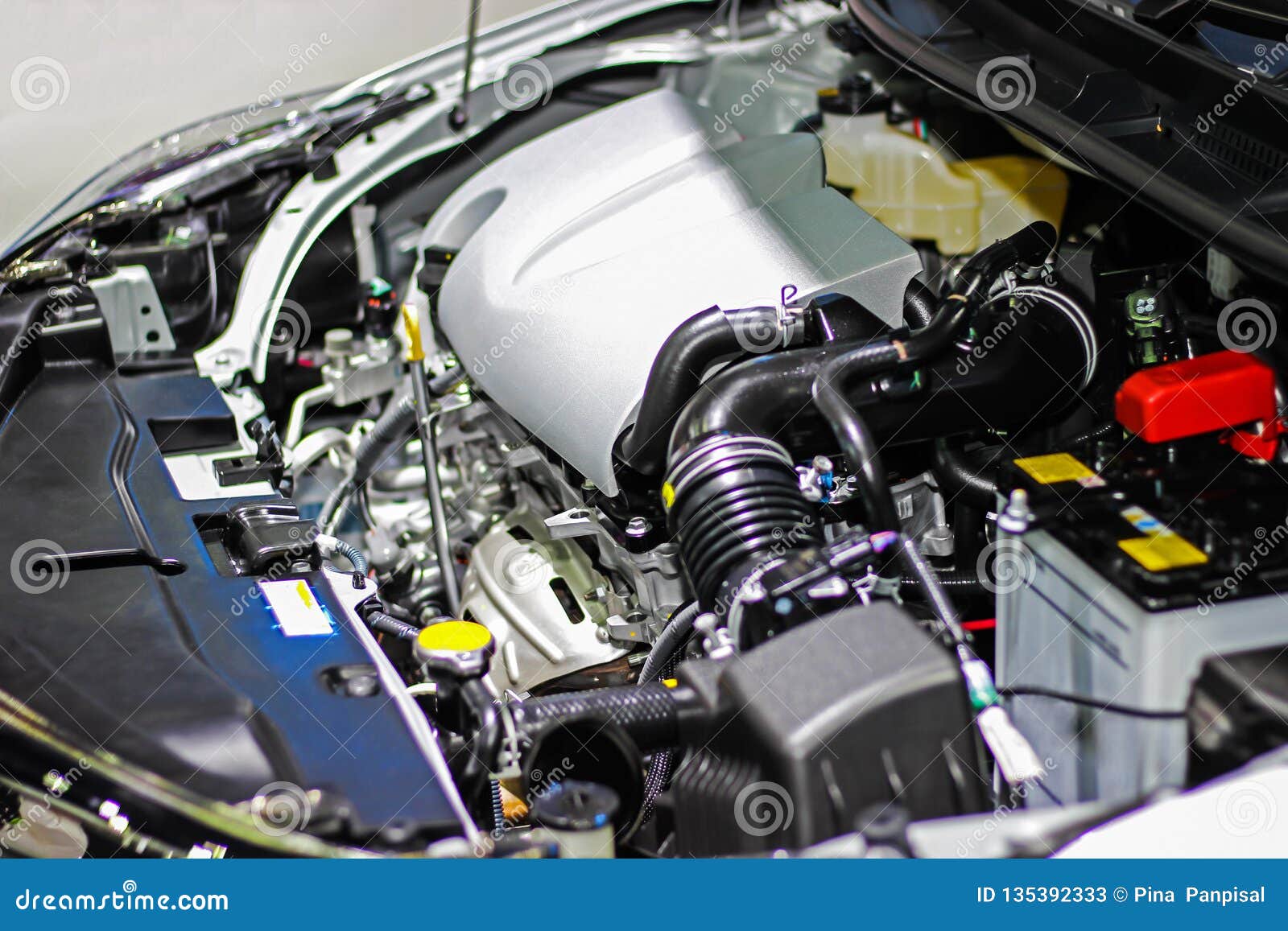 Details Inside of a Private Car Engine. Select Focus Stock Image ...