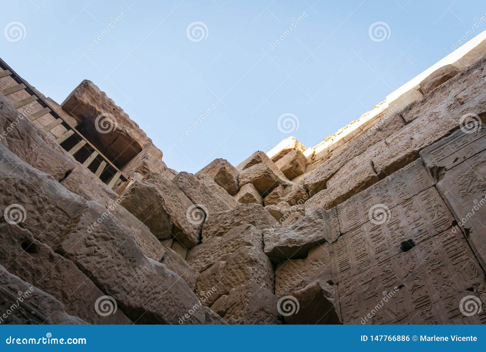 Details of the Interior of the Temple of Edfu. Egypt Stock Photo ...