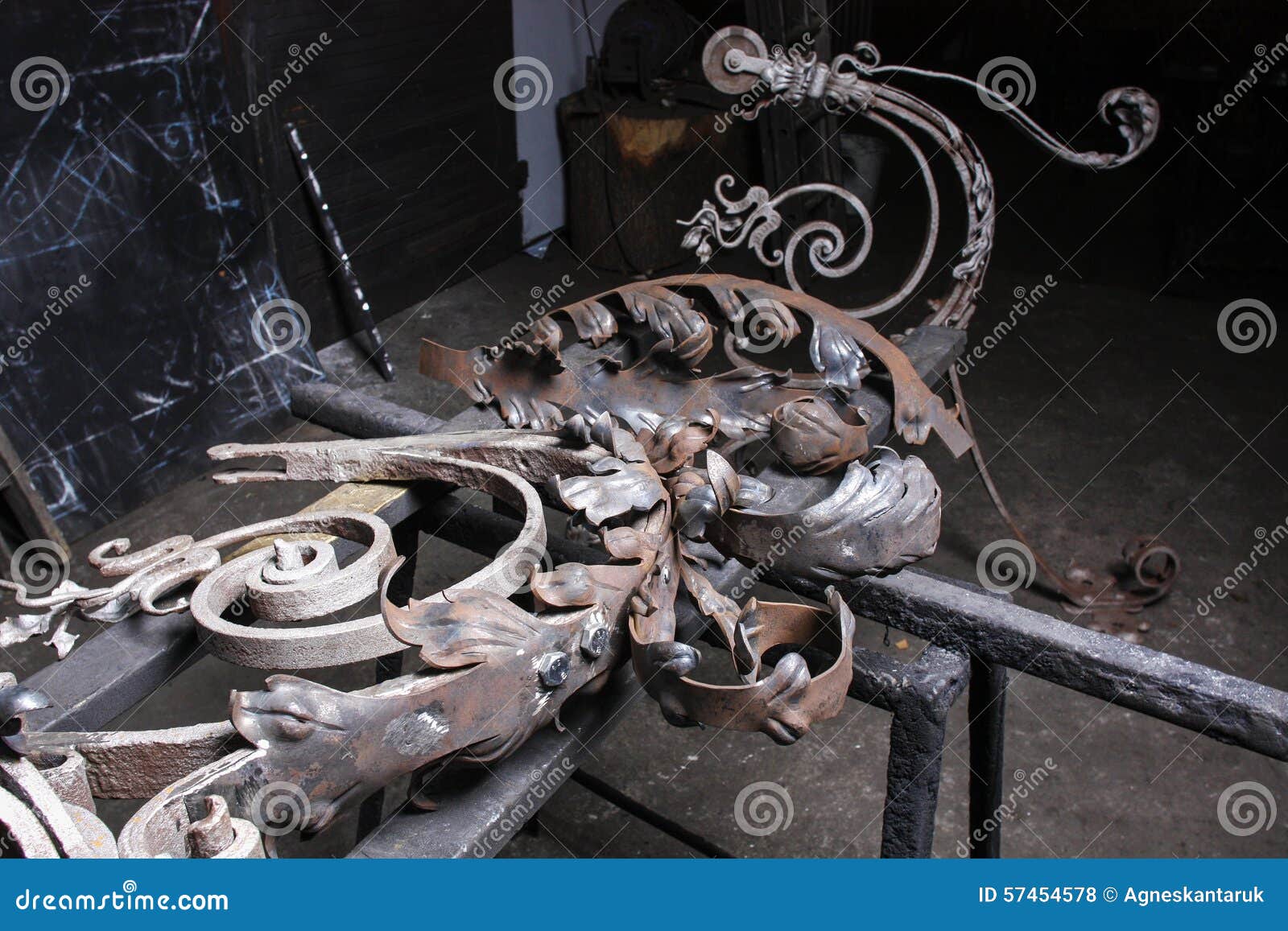 Details of Iron Gate in Forge Stock Photo - Image of classic, forge ...