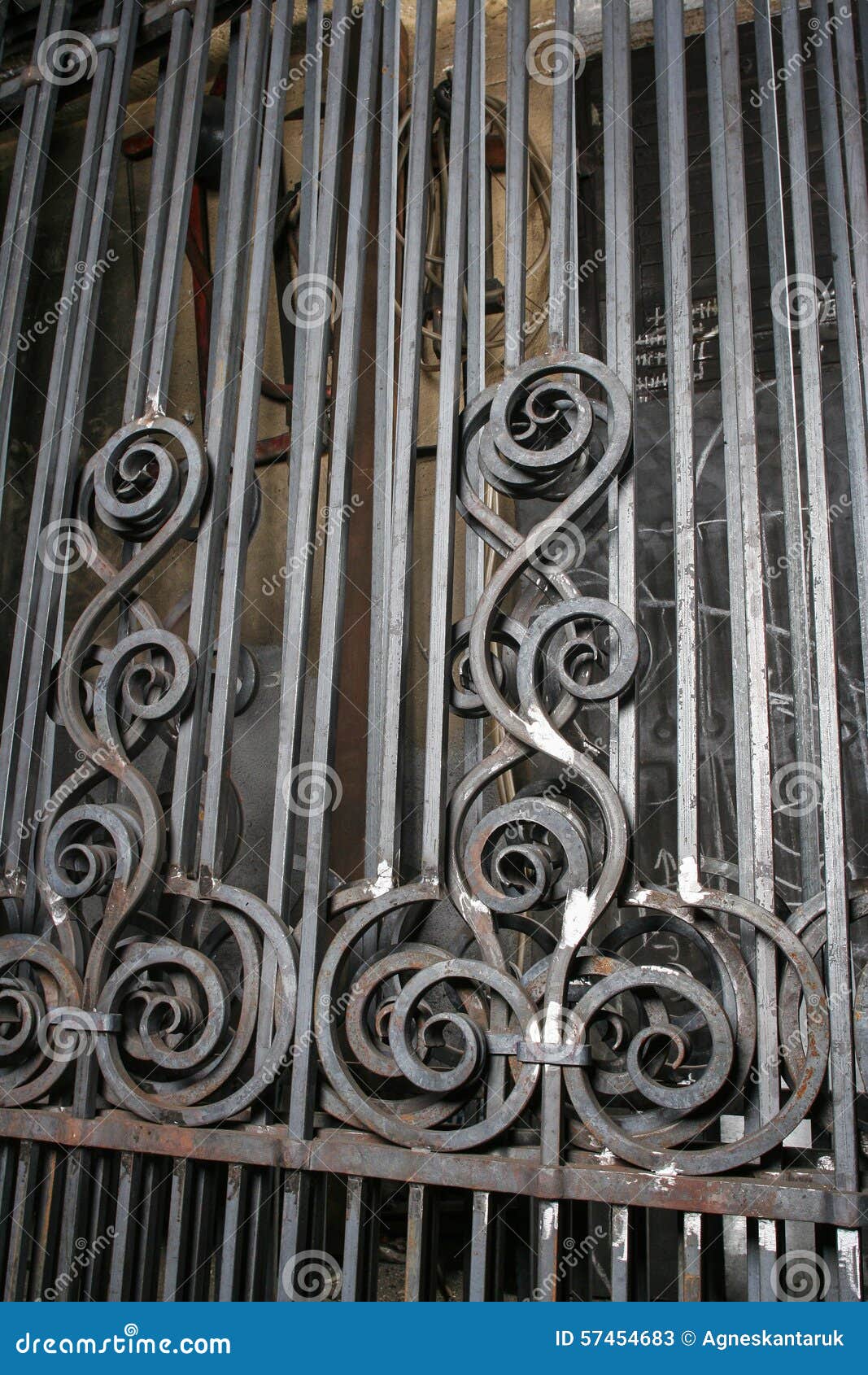 Details of Iron Gate in Forge Stock Image - Image of abstract ...