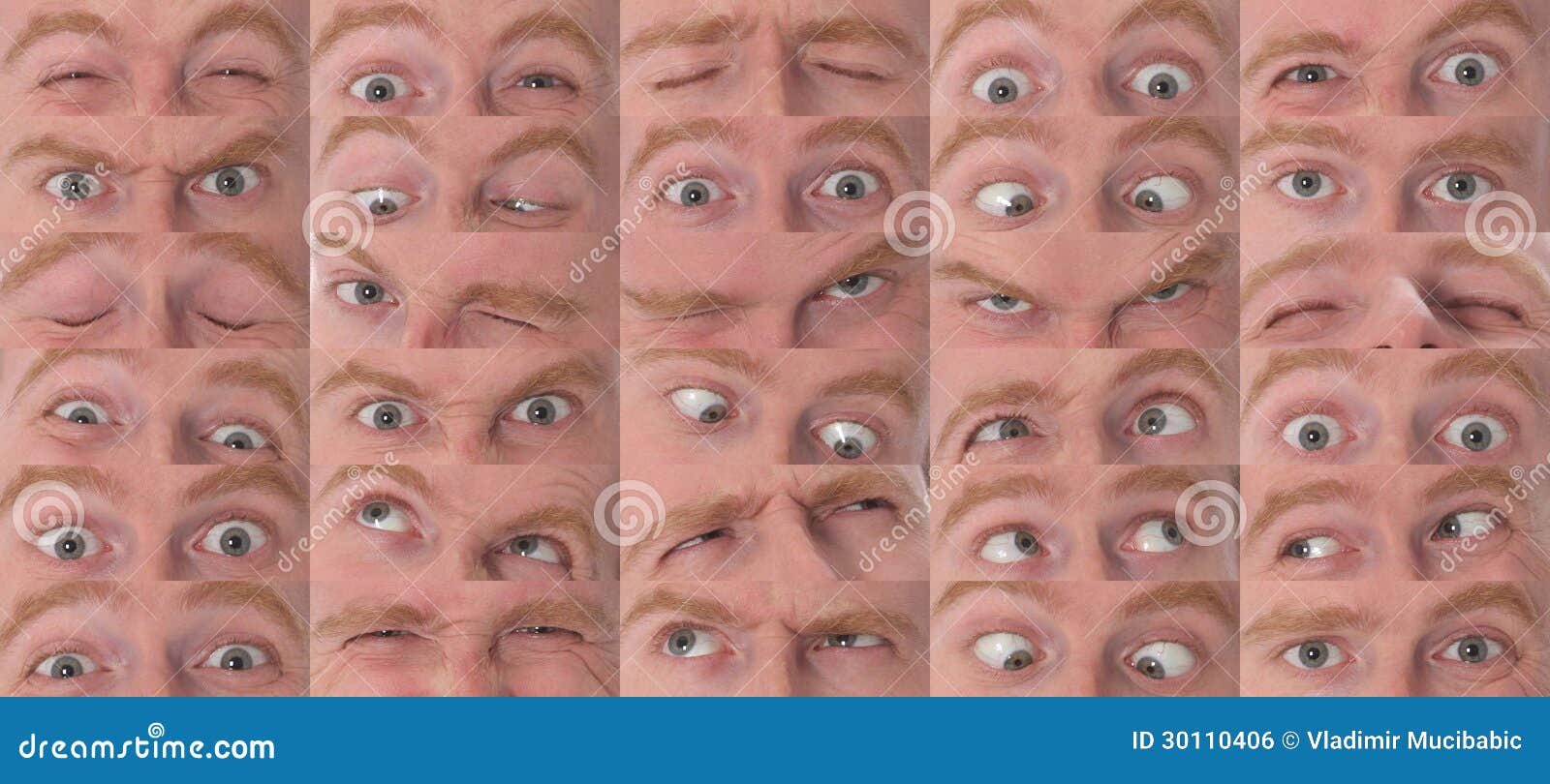 Eyes Expressions in Closeup Stock Photo - Image of imitation, large ...