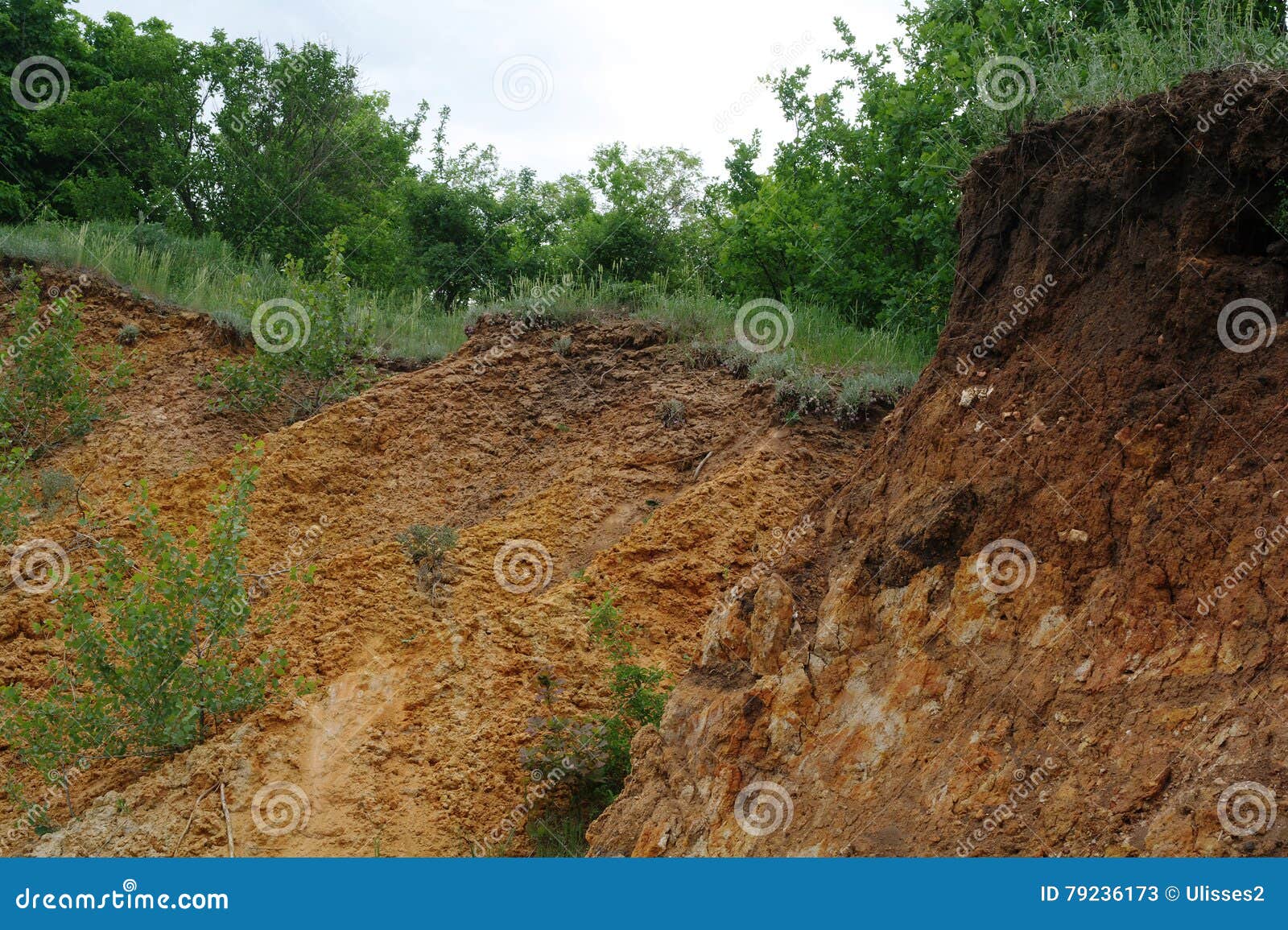 Details of Layers of Soil Under Ground Stock Image - Image of landscape ...