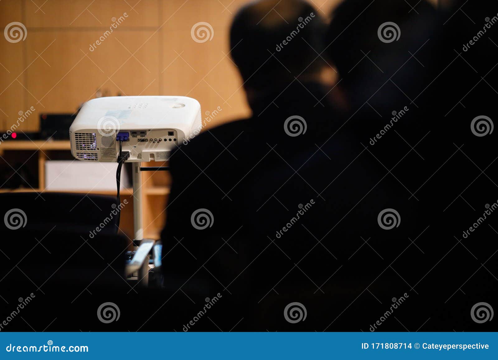 Details with a Light Projector during a Presentation Event Stock Photo ...