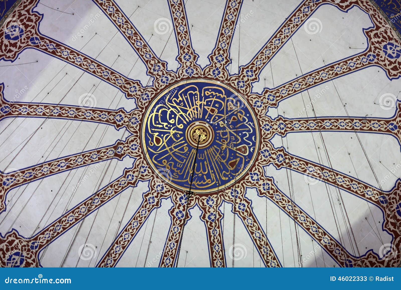 Details Main Dome of Blue Mosque Stock Image - Image of ornate, dome ...