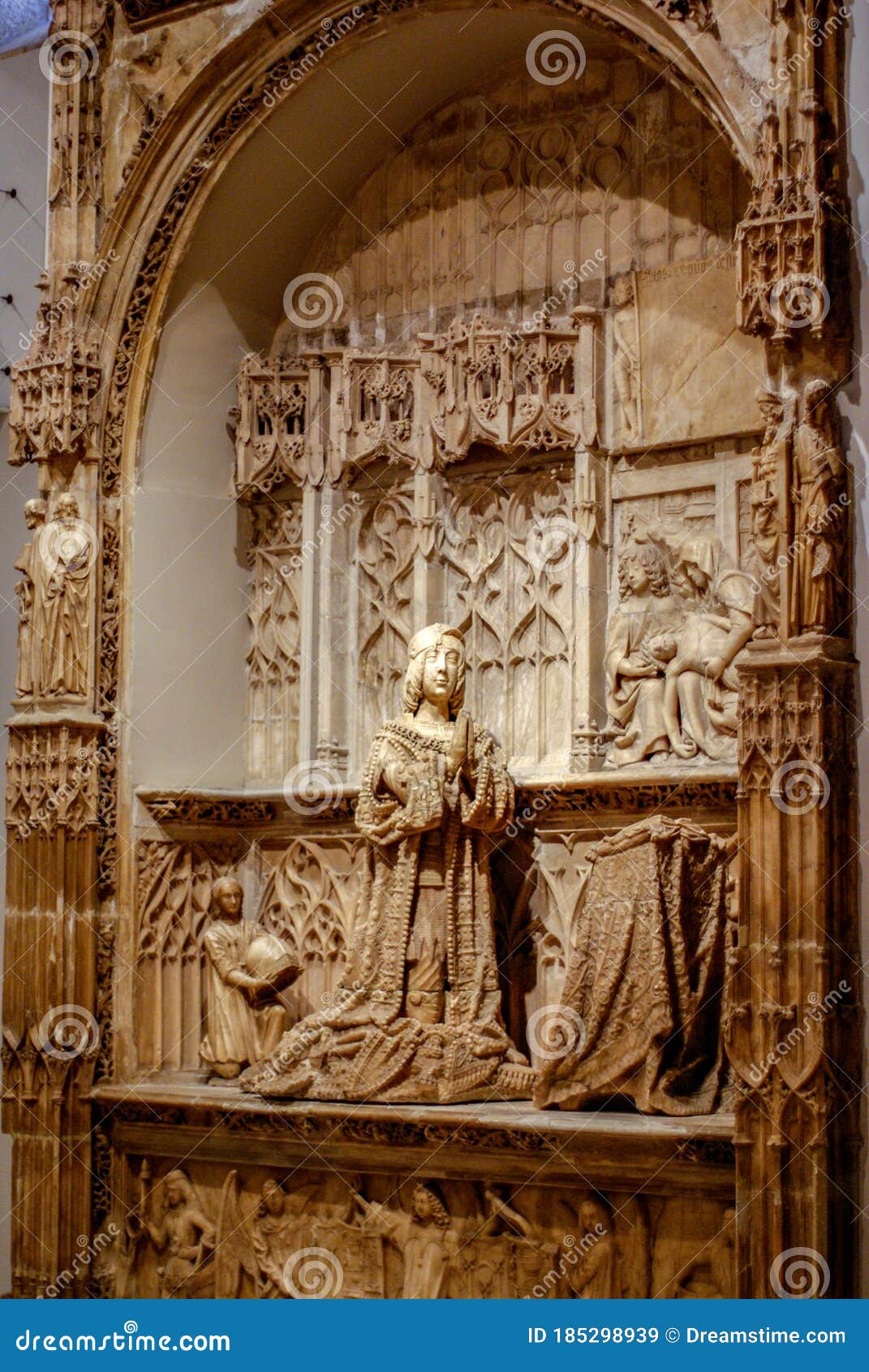 Burial Inside the Burgos Cathedral Stock Image - Image of europe, work ...