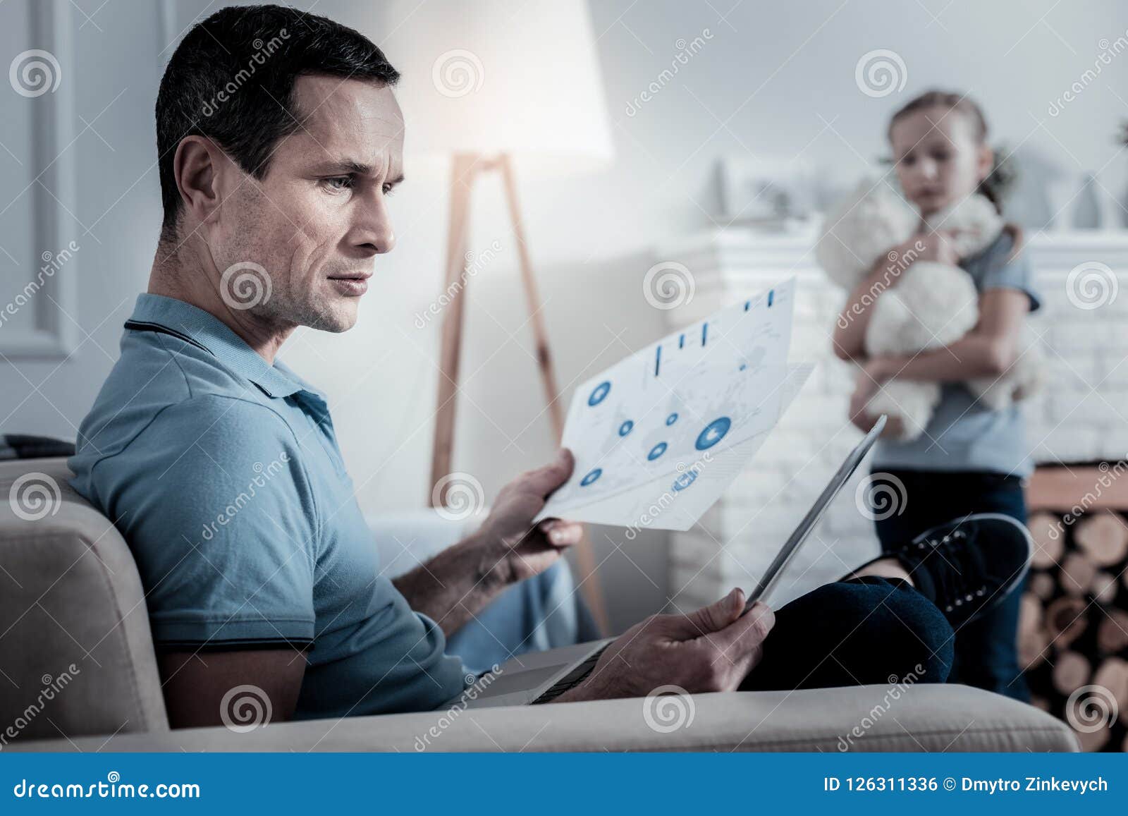 Busy Engineer Working on a Project Stock Photo - Image of grief ...