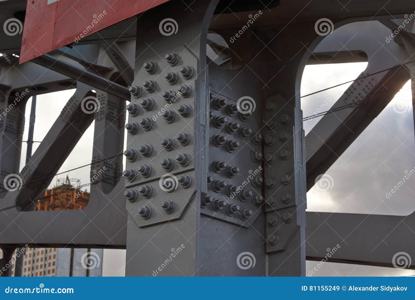 Details of the Metal Bridge. Stock Image - Image of outdoors, bridge ...