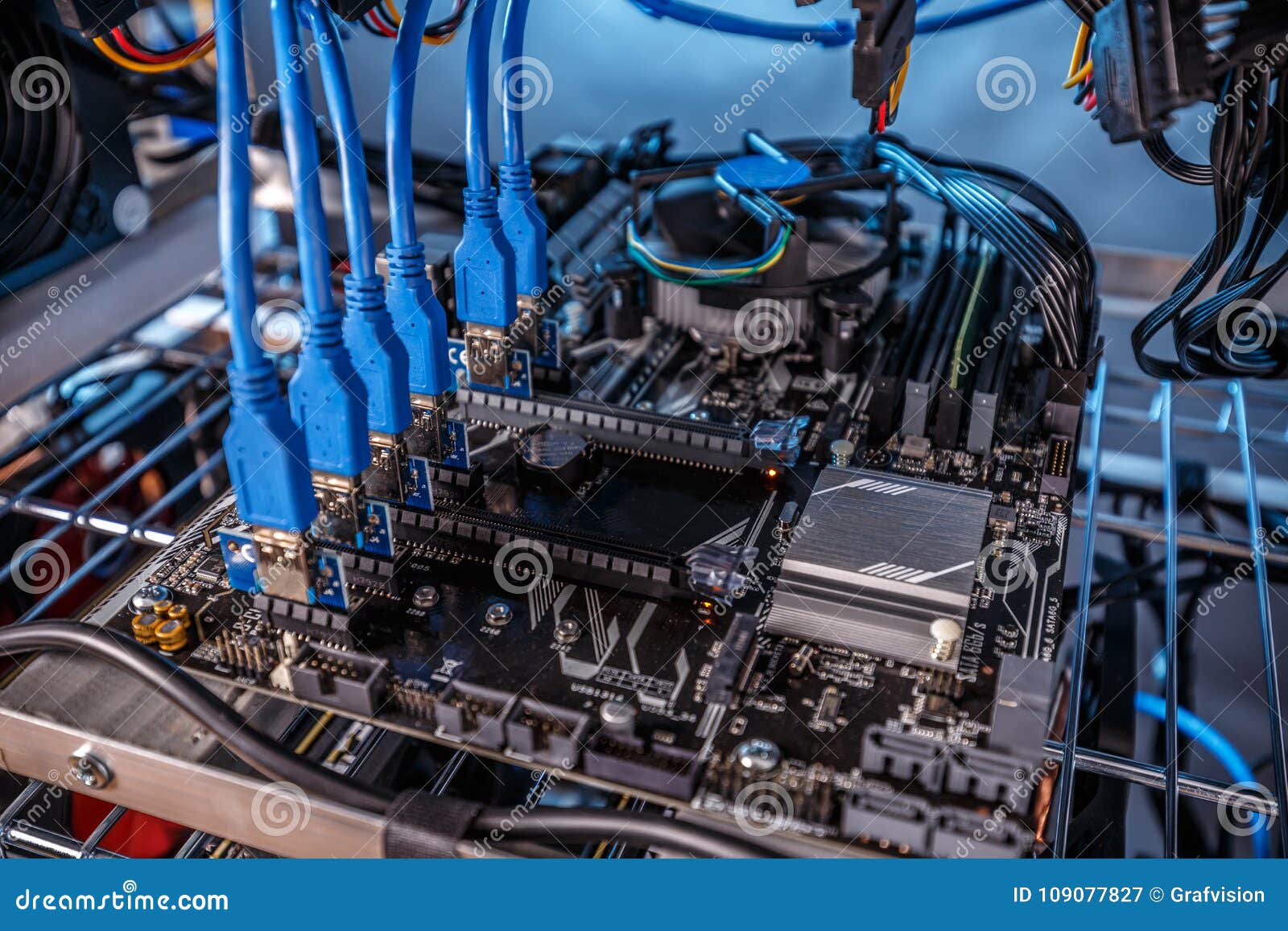 Details of mining rig stock image. Image of business - 109077827