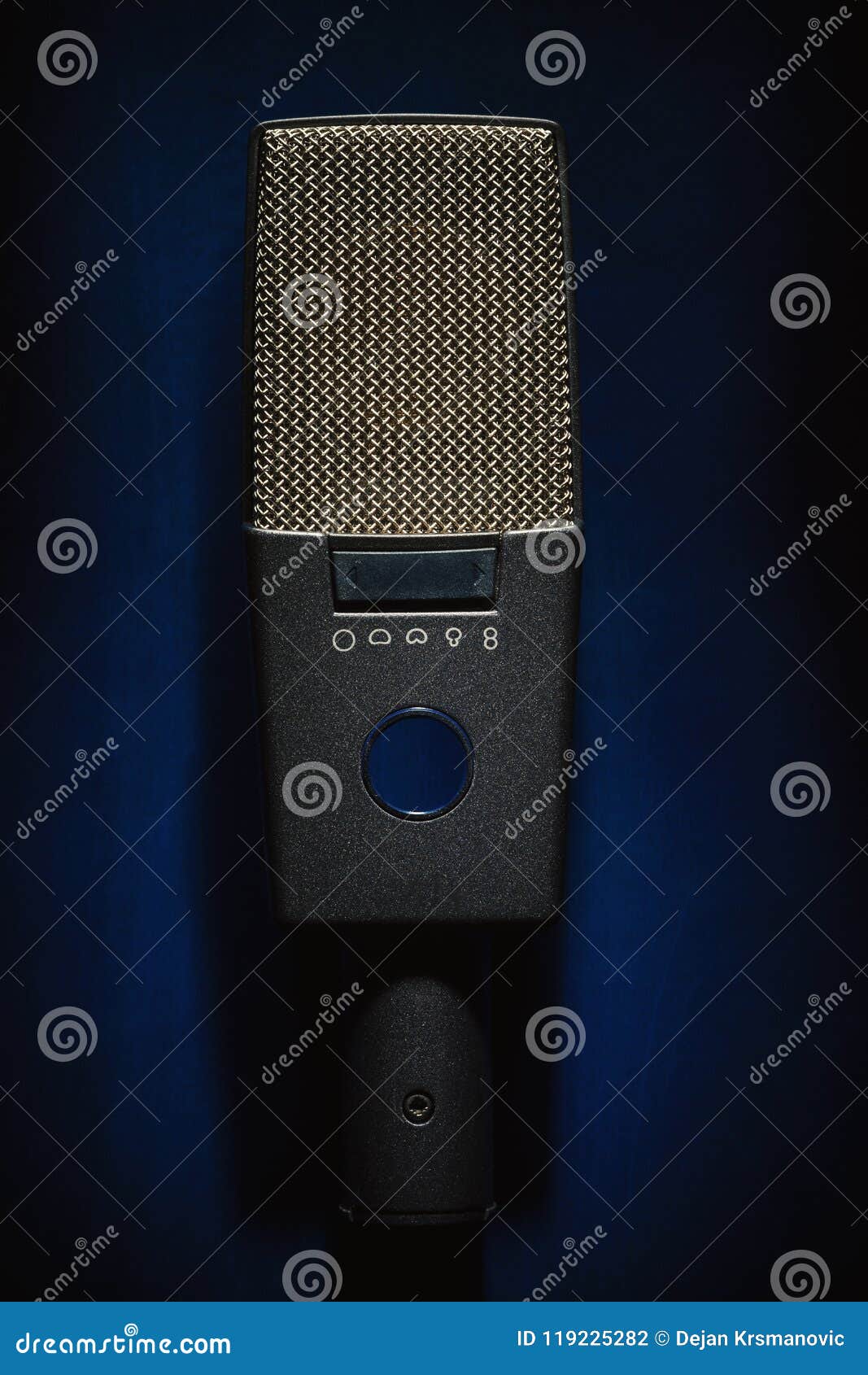 Details of Modern Condenser Microphone Stock Photo - Image of closeup ...
