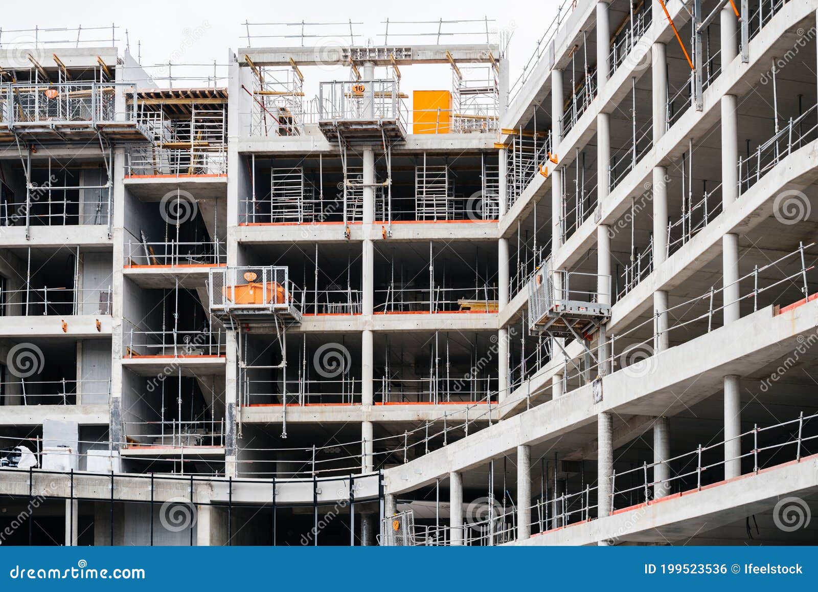 Details of Modern Construction Site with Multiple Steel Protection ...