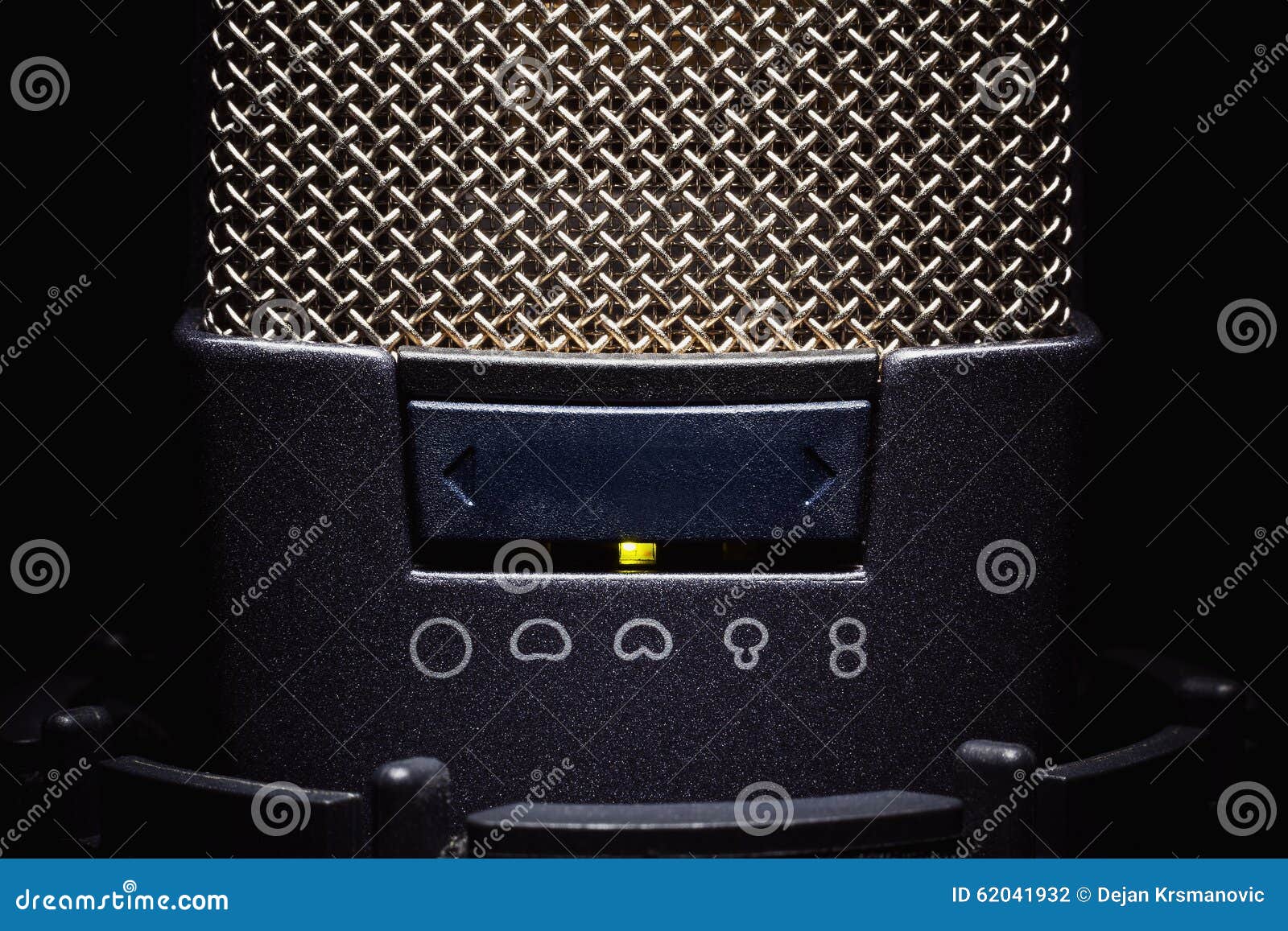 Details of a Modern Microphone Stock Photo - Image of performance ...
