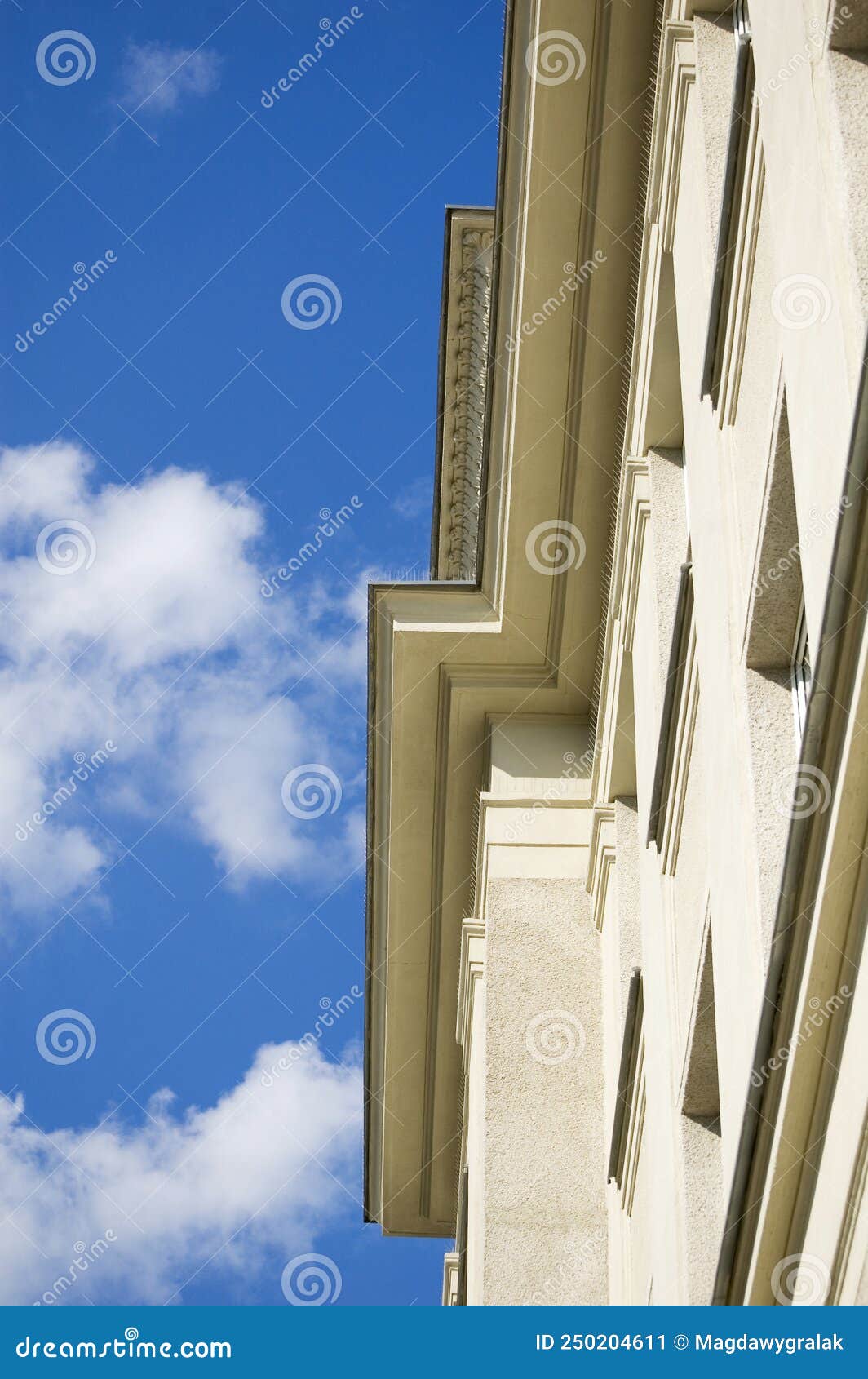 Details of Monumental Building Bottom View Stock Image - Image of ...