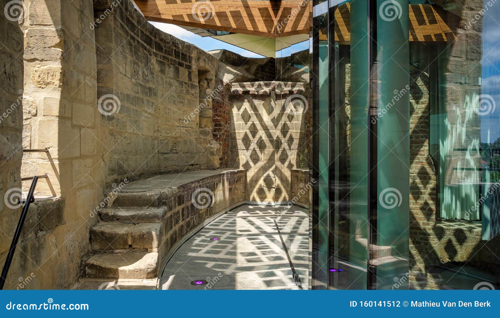 Details of New Window in Old Castle Architecture Stock Photo - Image of ...