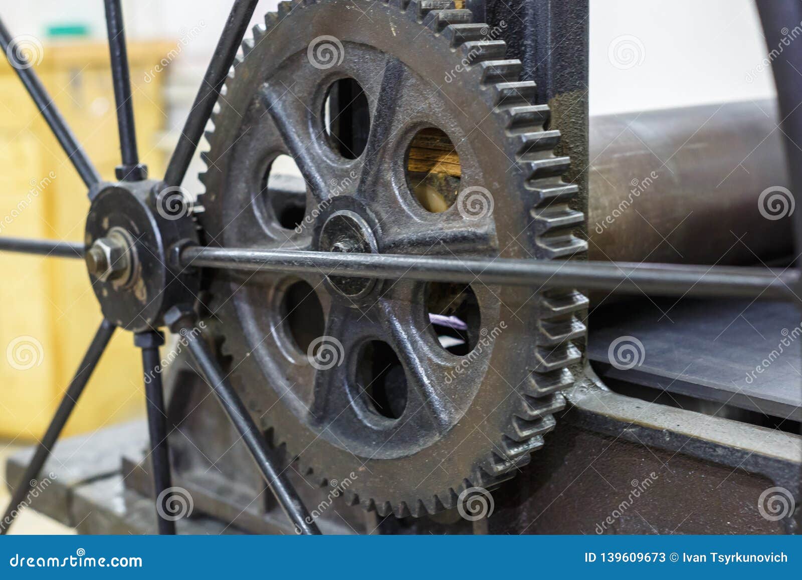 Details of Old Ancient Machine for Making Engravings Stock Image ...