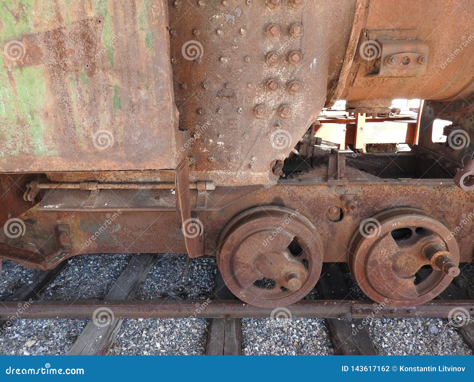 Details of Old Rusty Locomotives Close-up, Texture Stock Photo - Image ...