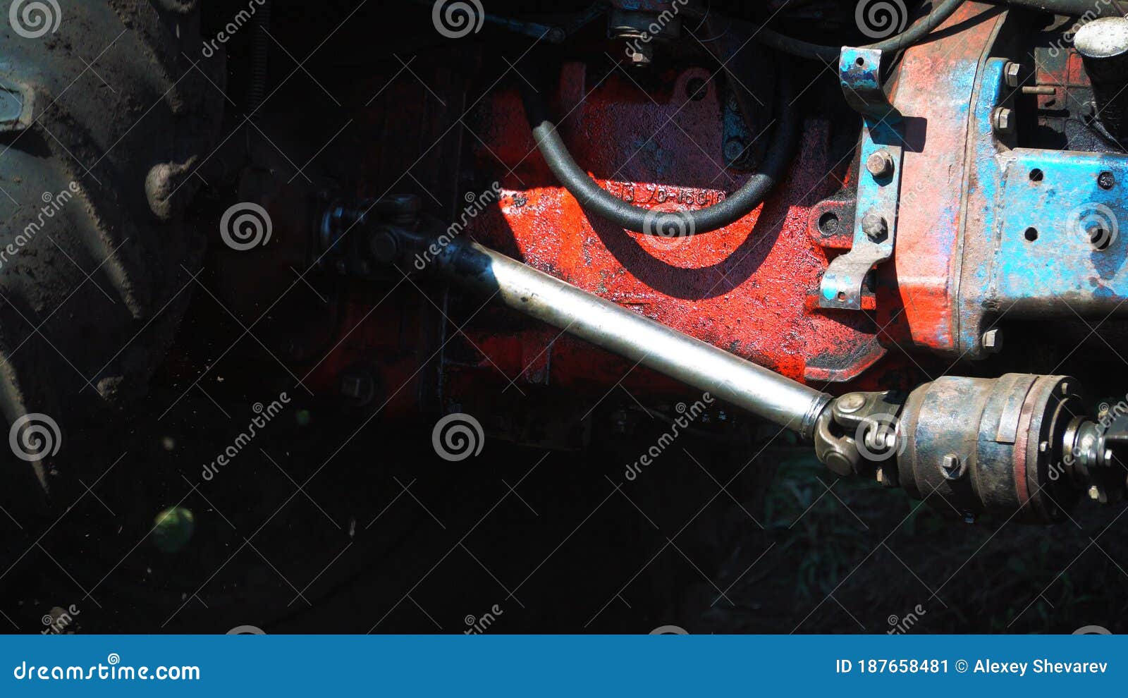 Details of an Old Tractor Close Up Stock Image - Image of closeup ...
