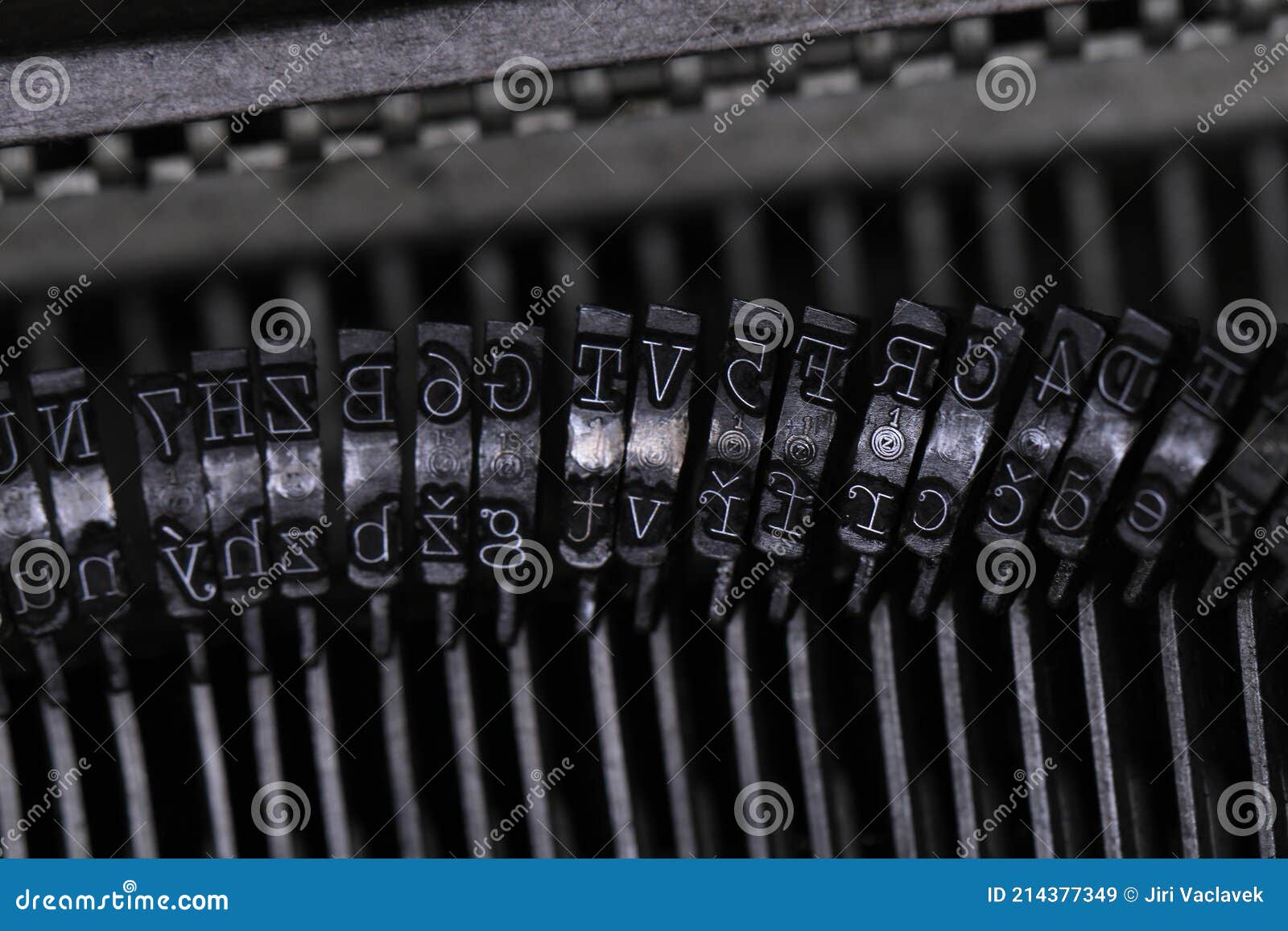 Details of Old Typing Machine Stock Image - Image of detail, writer ...